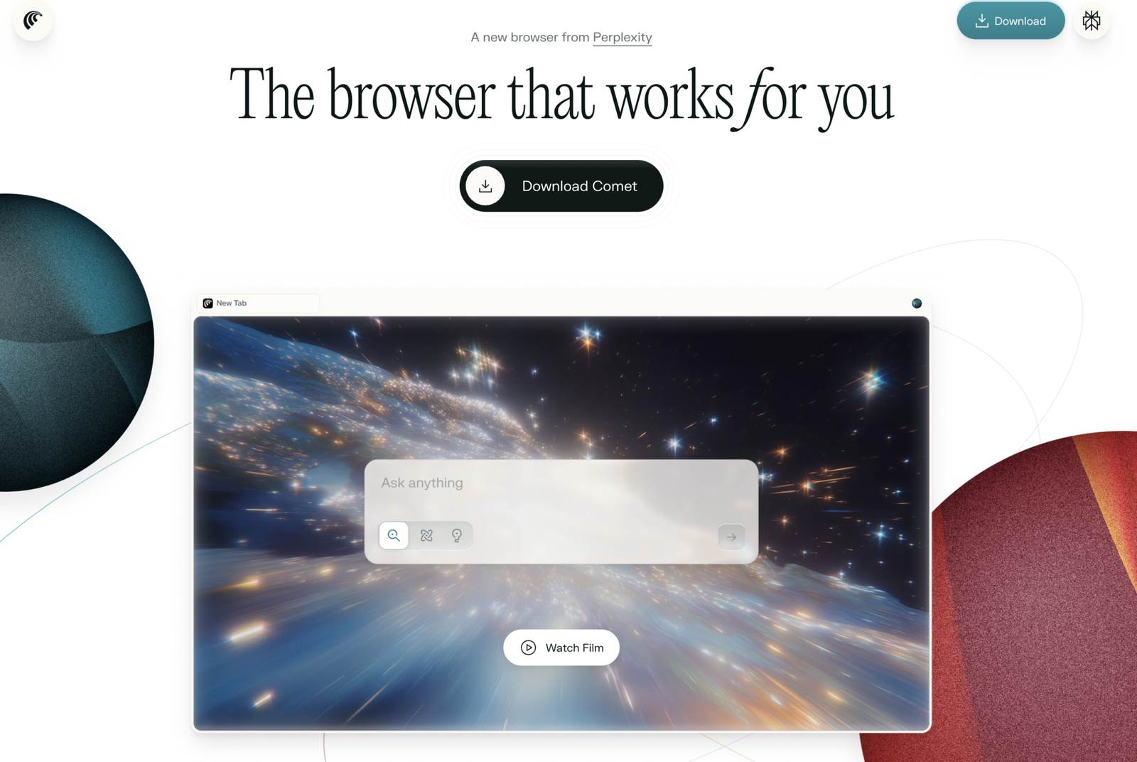 Get Free Access to Comet Browser – AI Agent Browser for Students | Perplexity